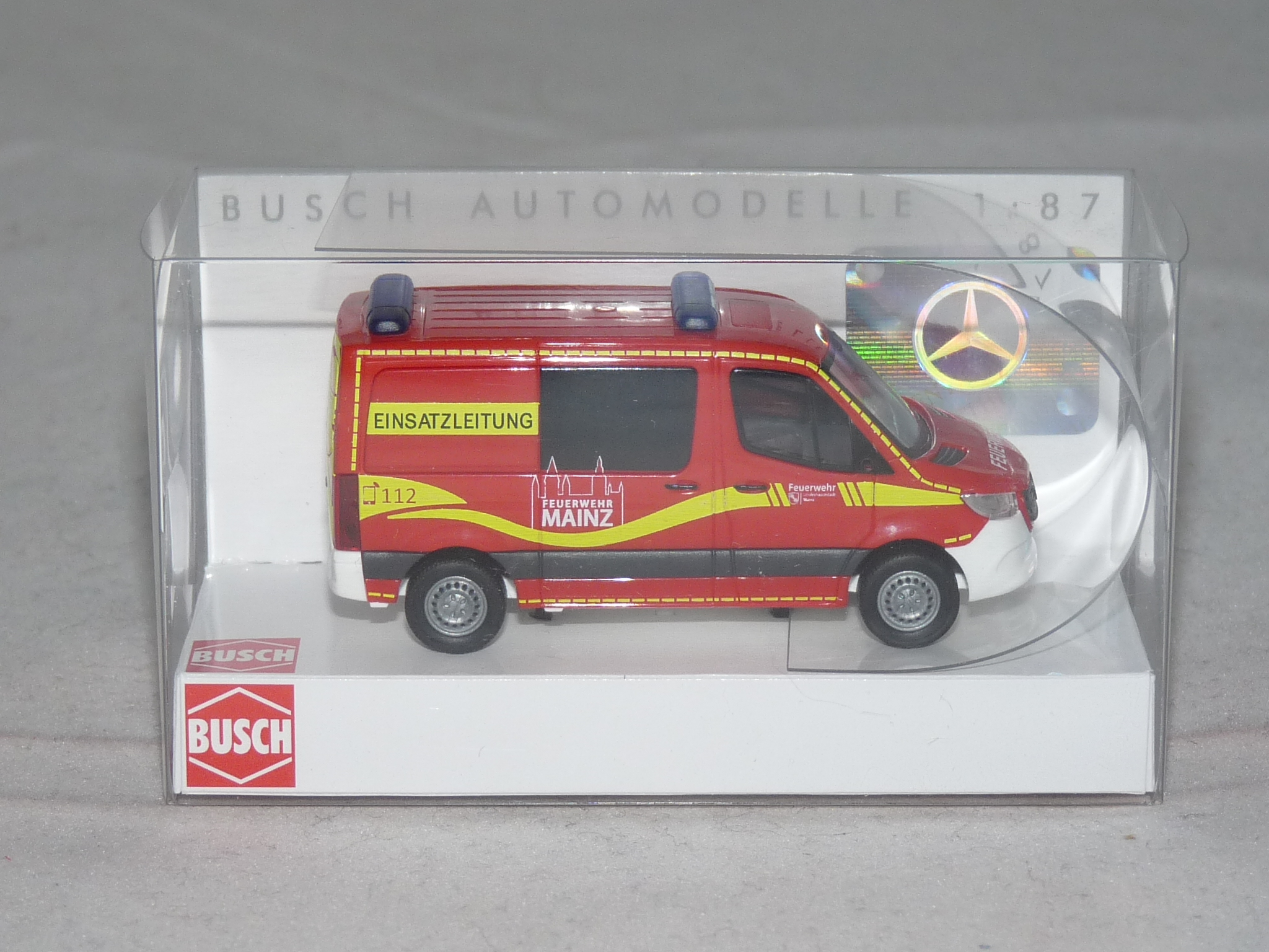 Busch 53456 Mercedes-Benz Sprinter Feuerwehr Mainz 1:87 NEU + OVP ...