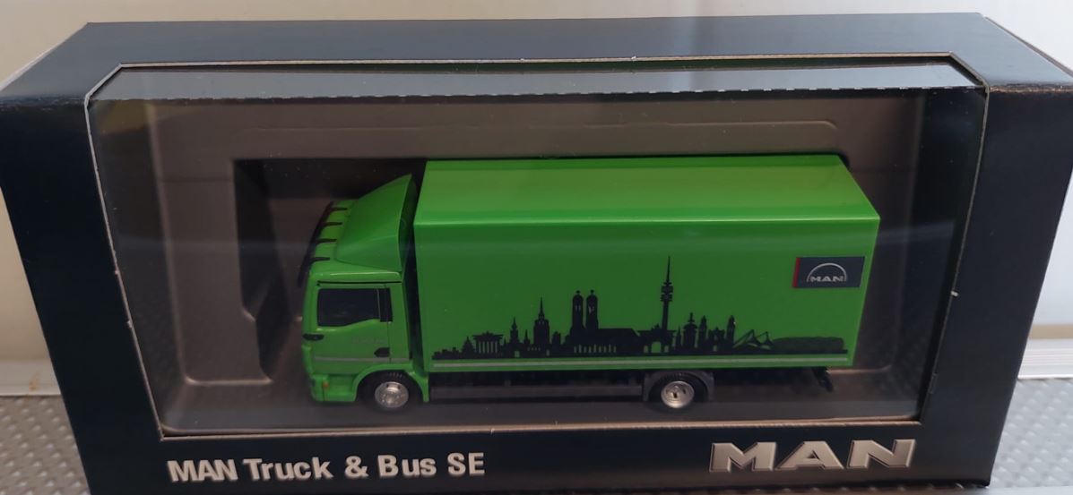 herpa 951296 IAA 2022 MAN TGL CC 12.220 Koffer-LKW 1:87 NEU + OVP ...