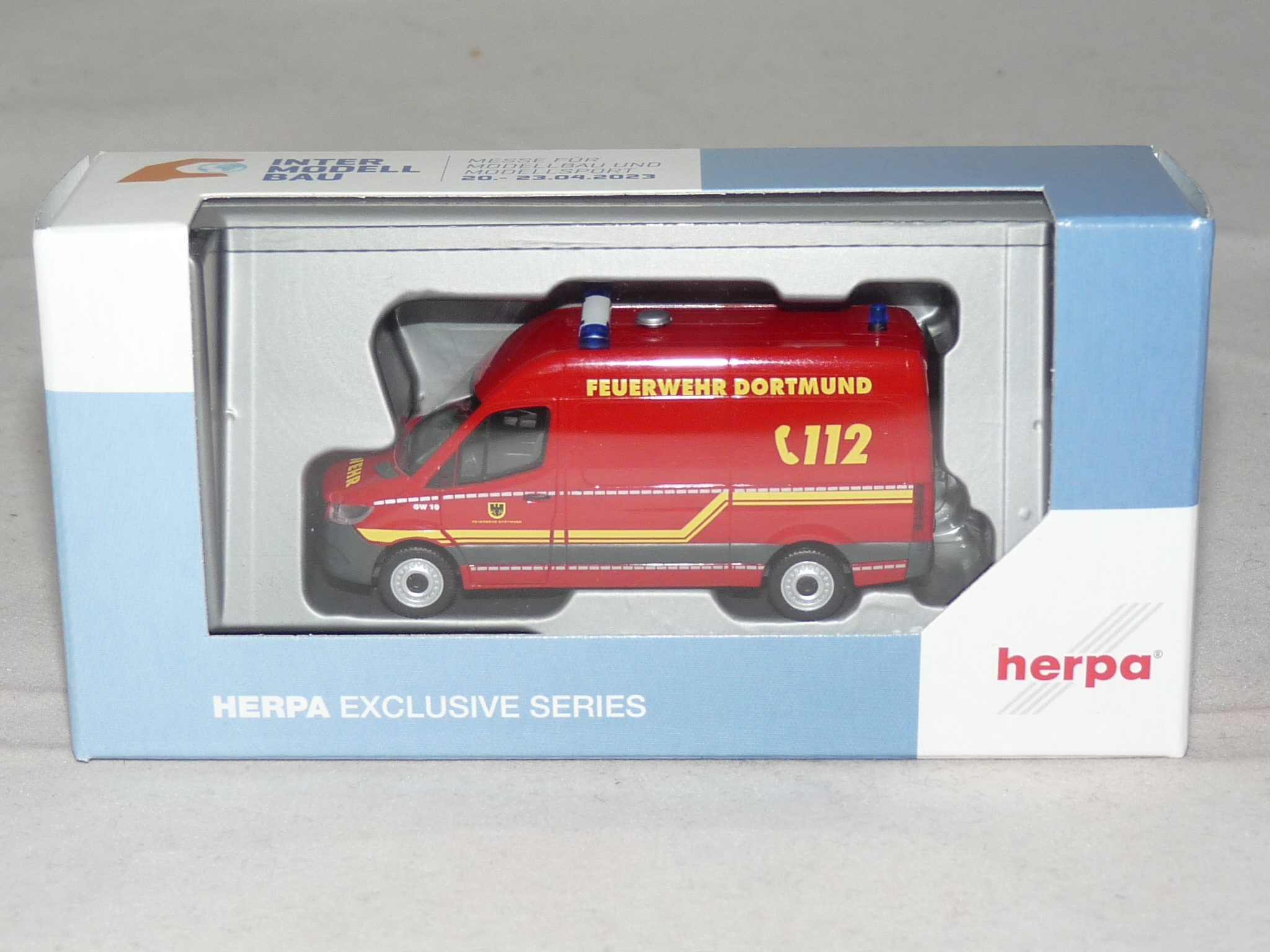 herpa 953061 Mercedes-Benz Sprinter ‘18 Kasten HD Feuerwehr Dortmund ...